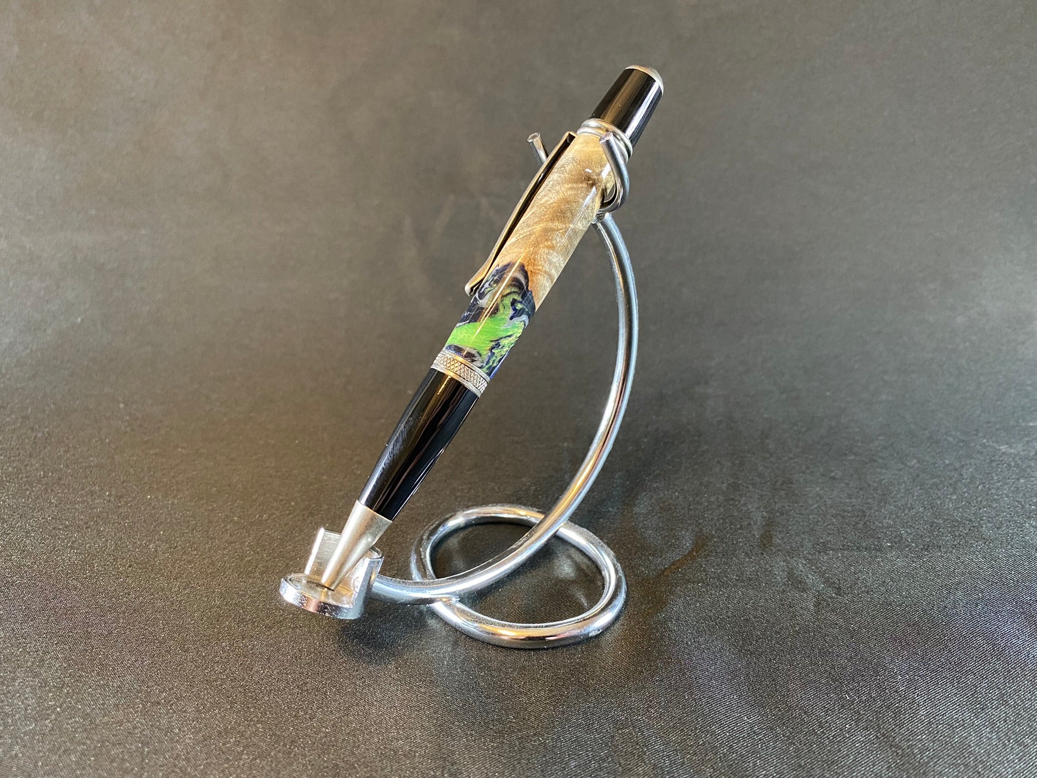 Seahawks Home Team Colors Buckeye Burl Antique Nickel Twist Pen ...